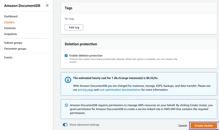 How to Create AWS DocumentDB and Connect [3 steps]