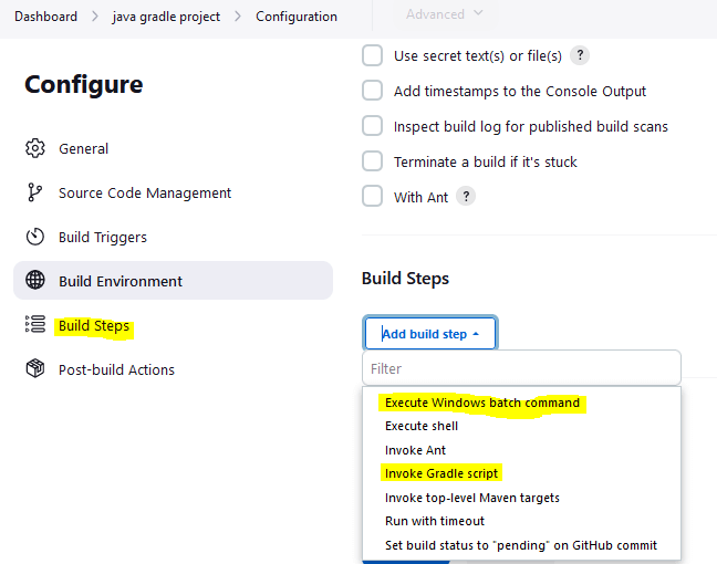 Build Java Project using Gradle Jenkins Freestyle Job Build Java Project using Gradle Jenkins Freestyle Job