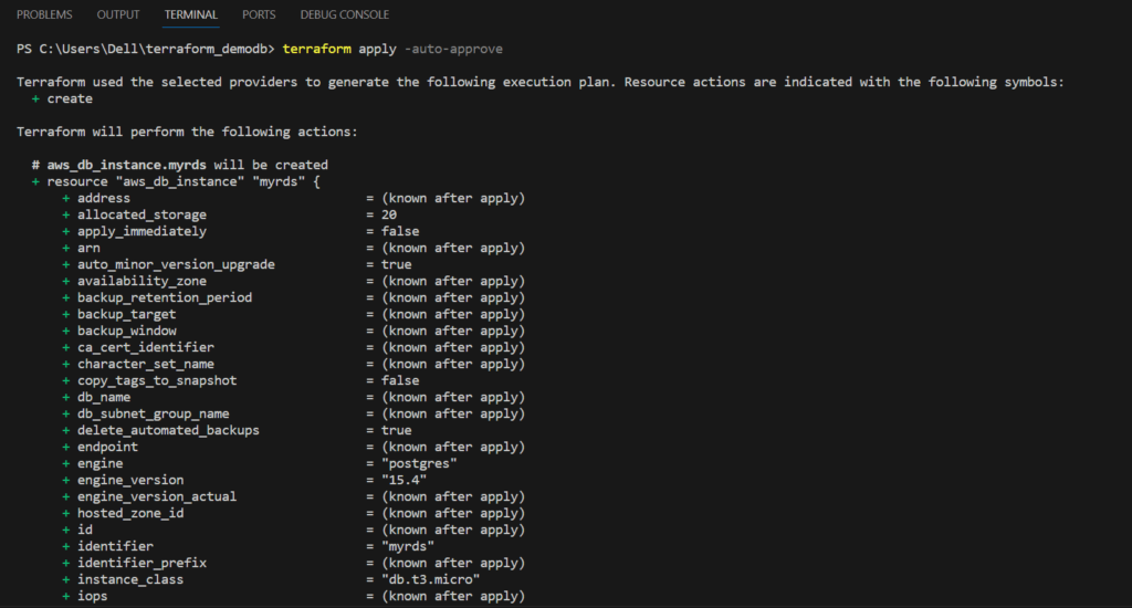 How To Create PostgreSQL RDS in AWS using Terraform