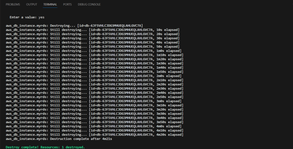 How To Create PostgreSQL RDS in AWS using Terraform