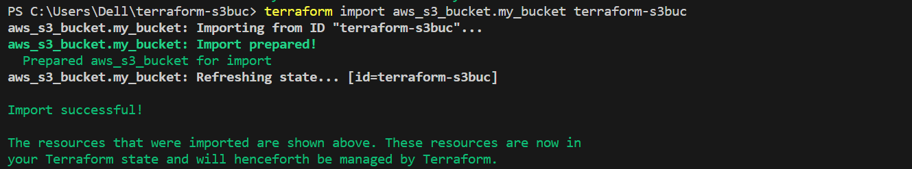 Import Existing AWS Resources using Terraform (S3 Bucket)